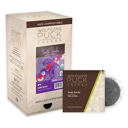 Wolfgang Puck Coffee South Pacific Dark Fair Trade Organic Soft Coffee ...