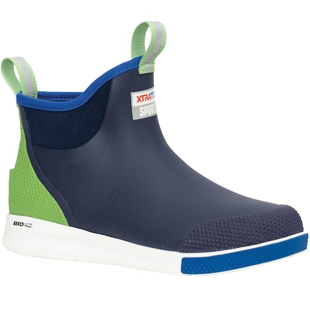 Xtratuf Ankle Deck Boot, 11 M, Leather, 6 in H, Blue ADSM200 | Zoro