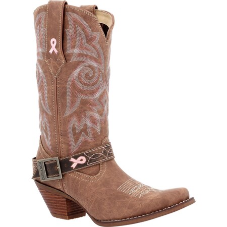 Durango Women's Western Boot, 6.5 M, Leather, 12 in H, Sepia Blush ...