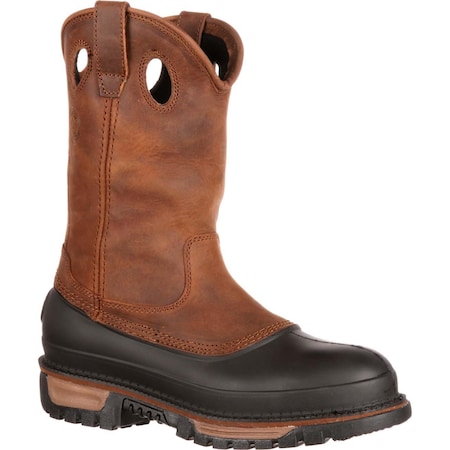 Georgia Boot Men's 11 in Waterproof Wellington, Steel Toe, Brown, 8.5 ...