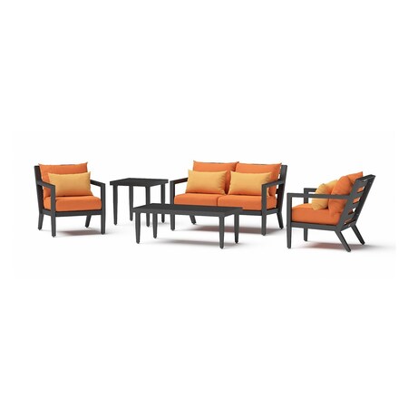 Rst Brands Thelix 5pc Seating Set - Tikka Orange OP-ALSS5-THLX-TKA-K | Zoro