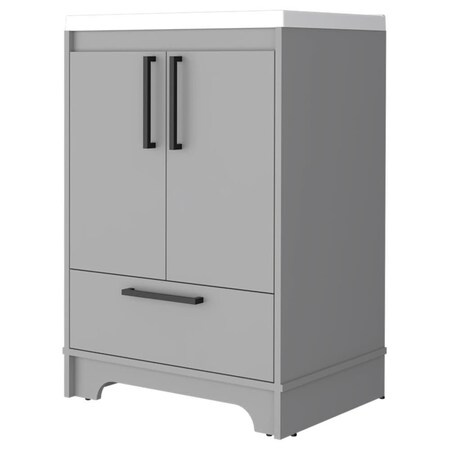 Sego Lily Tridell 24in Bathroom Vanity in Gray SL-VNTY-4-GRY-K | Zoro