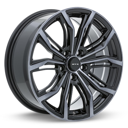 Rtx Alloy Wheel, Black Widow 17x7.5 5x114.3 ET42 CB73.1 Black Machined ...