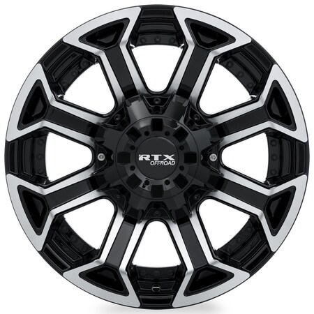 Rtx Alloy Wheel, Peak 20x9 8x180 ET18 CB125 Gloss Black Machined 082951 ...
