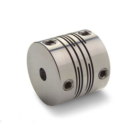 Ruland Slit Coupling, Set Screw, Short, Bores 4mmx0.125", OD 0.512 ...