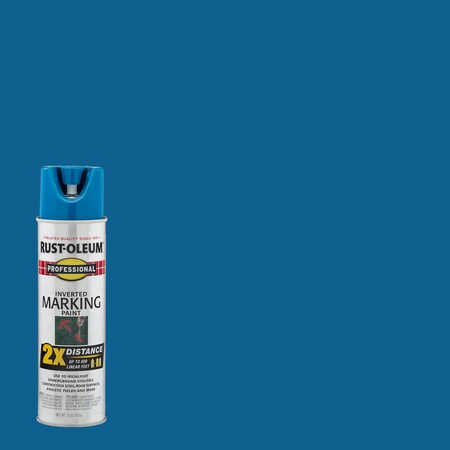 Rust-Oleum Inverted Marking Paint, 15 Oz, Caution Blue 266575 | Zoro