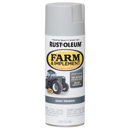 Rust-Oleum Spray Paint, Gray, Oil, 12 oz 280146 | Zoro