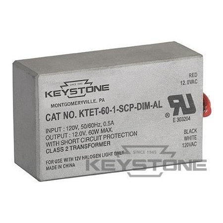 Keystone 60 Watt Low Voltage Transformer, KTET-60-1-WC-F KTET-60-1-WC-F ...