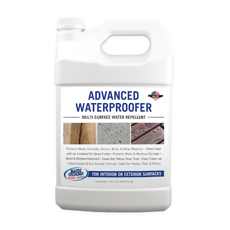 Rainguard Brands 1 Gal. Advanced Waterproofer, Natural Finish, Clear ...
