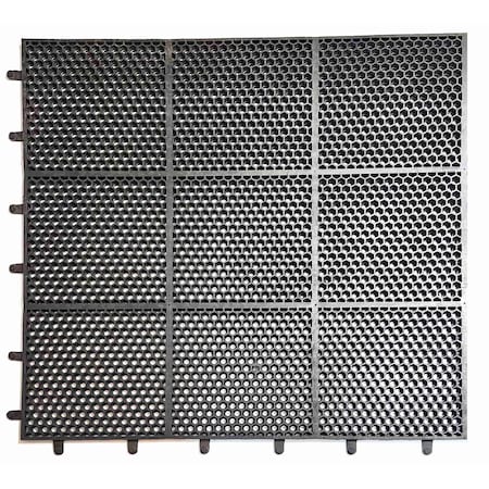 Rhino Mats Hex-O-Lite Drain-Thru Drainage Mat, Rubber, Drainage Holes ...