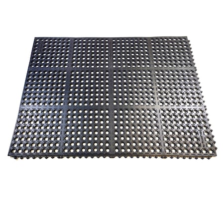 Rhino Mats K-Series Drainage Mat, Rubber, Drainage Holes, 3 ft W x 4 ft ...