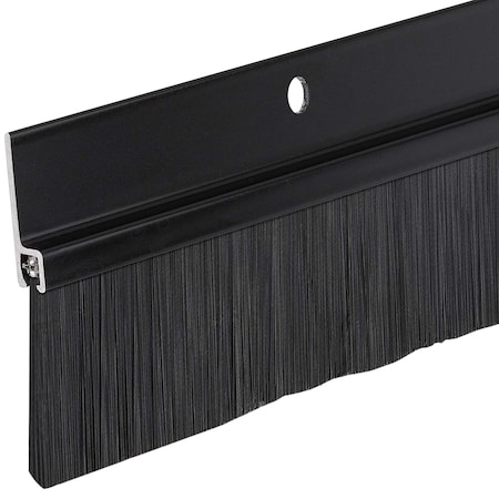 Randall 4' Black Aluminum Brush Door Sweep For Gap Up To 1 1/2" 4 FT BS ...