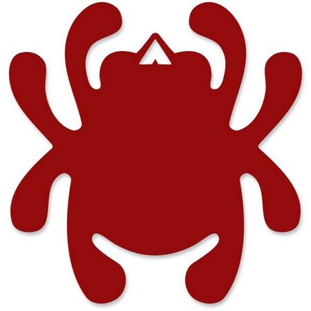 Spyderco 2024 Spyderco Mirror Decal Bug Red SPY-STK3 | Zoro