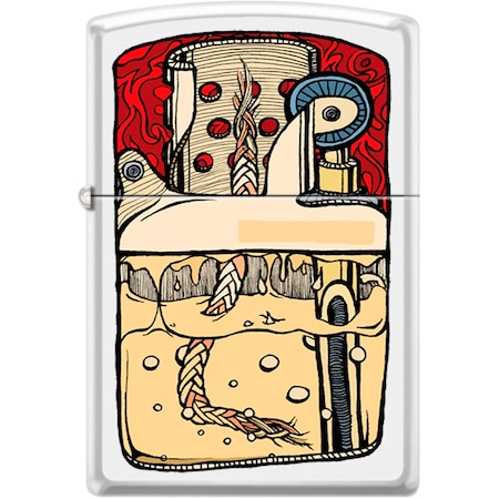 Zippo 2024 Zippo Custom Lighter Guts White Matte ZIP-214CI001647 | Zoro