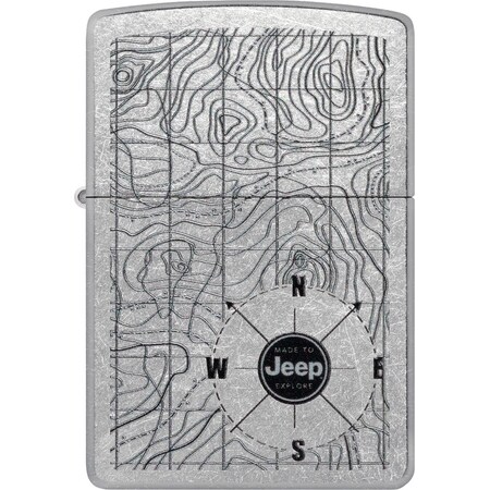 Zippo 2024 Zippo Jeep, Topo Map, Street Chrome ZIP-48765 | Zoro