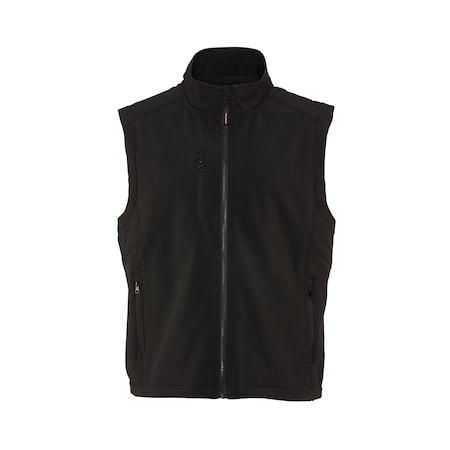 Refrigiwear Softshell Vest, Polyester, Zipper, Black, L 0494RBLKLAR | Zoro