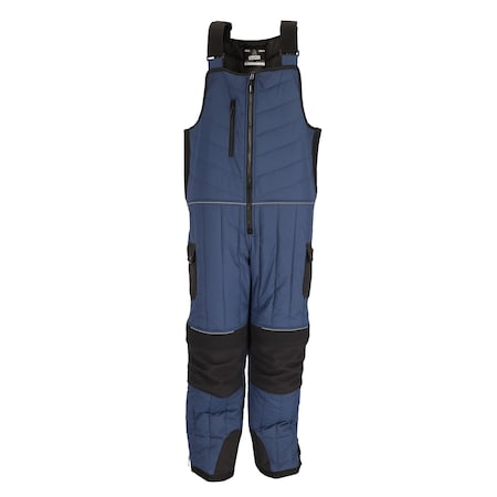 Refrigiwear Frostline Bib Overalls, Nylon, Black/Blue, 3XL 7120RNBK3XL ...