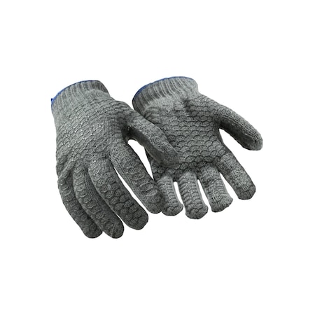 Refrigiwear Cold Protection Gloves, PVC Honeycomb Palm, Grey, M ...
