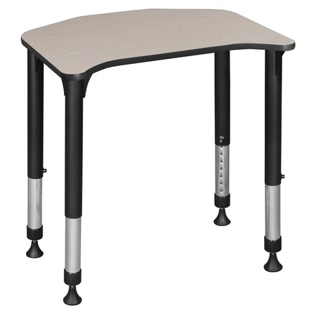 Regency Rectangle School Desks, 26 W X 24 L X 23-34 H, Wood, Metal ...