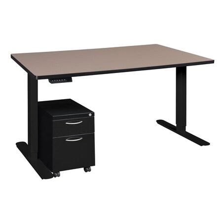 Regency Esteem Height Adjustable Power Desks, 24 D X 28-44 H, 72 W X ...