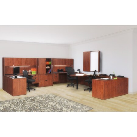 Legacy Corner Desk Double Left Corner Credenza, Legacy71", 72" D X 29 ...
