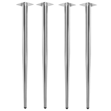 Regency Regency Kahlo Tapered Post Legs (Set of 4)- Chrome MTPL27CM | Zoro