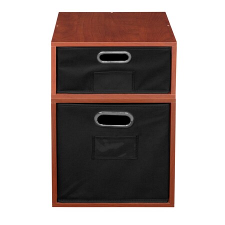 Regency Niche Cubo Storage Organizer Open Bookshelf Set- 1 Full Cube/1 ...