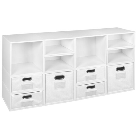 Regency Niche Cubo Storage Organizer Open Bookshelf Set-4 Full Cubes/8 ...