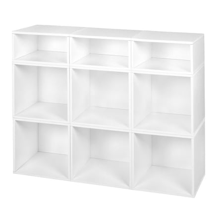 Regency Niche Cubo Storage Organizer Open Bookshelf Set- 6 Full Cubes/3 ...