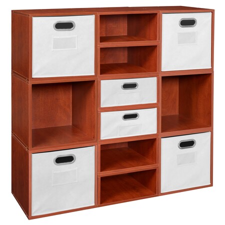 Regency Niche Cubo Storage Organizer Open Bookshelf Set- 6 Full Cubes/6 ...