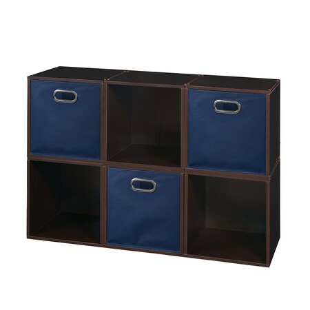 Regency Niche Cubo Storage Organizer Open Bookshelf Set- 6 Cubes 3 ...