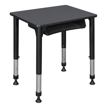 Regency Rectangle School Desks, 18 D X 23-34 H, 26 W X Metal, Plastic ...