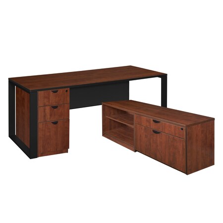 Regency Credenza Desks > Corner Desks > Structure Hi-Low L-Desks, 75 D ...
