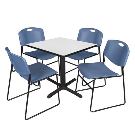 Regency Cain Square Table & Chair Sets, 30 W, 30 L, 29 H, Wood, Metal ...