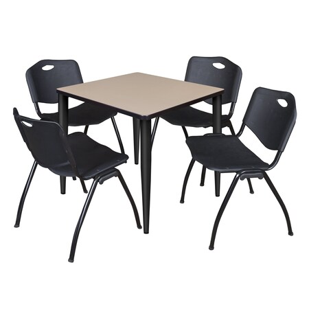 Regency Kahlo Square Table & Chair Sets, 30 W, 30 L, 29 H, Wood, Metal ...