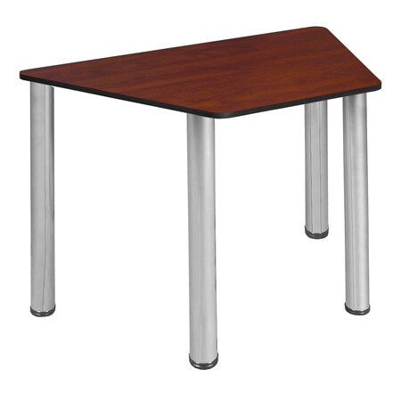 Regency Rectangle School Desks, 23 D X 29 H, Cherry, Chrome, Wood ...