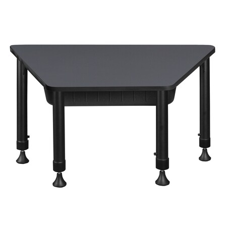 Regency Rectangle School Desks, 23 D X 23-34 H, Grey, Metal, Plastic ...