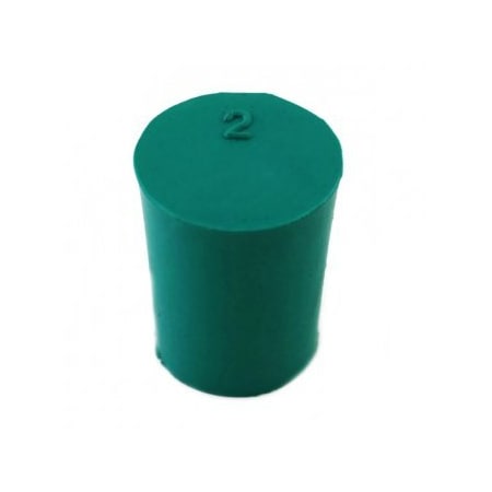 United Scientific Solid Rubber Stopper, Neoprene, No 2, 48/pk, 48PK ...