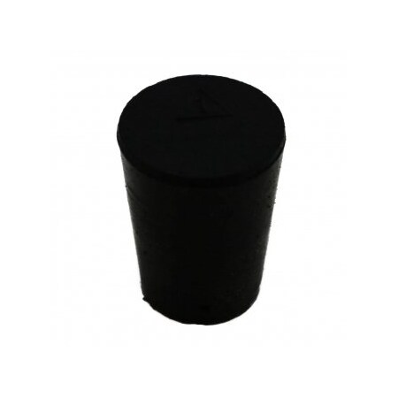 United Scientific Laboratory Grade Rubber Stopper, Black SBR Rubber ...