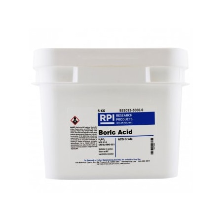 Rpi Boric Acid, Crystals, ACS, 5 KG B32025-5000.0 | Zoro