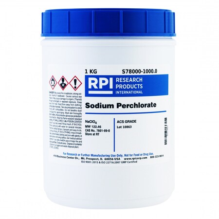 Rpi Sodium Perchlorate, ACS Grade, 1 KG S78000-1000.0 | Zoro