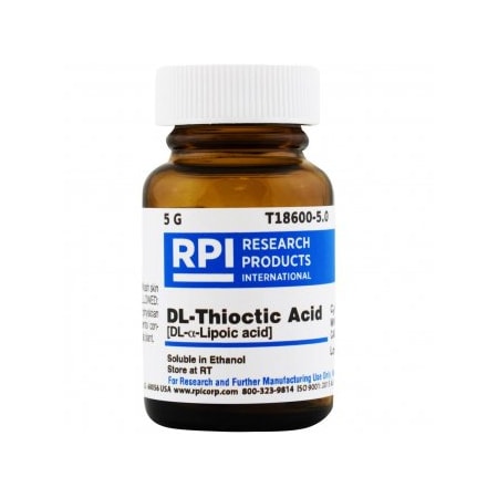Rpi DL-Thioctic Acid, 5 G T18600-5.0 | Zoro