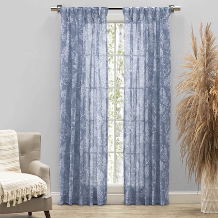 Ricardo Ricardo Wild Meadows Pinch Pleated Back Tab Pair Window Valance ...
