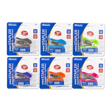Bazic BAZIC MINI STANDARD STAPLER W 500 CT STA 600B | Zoro