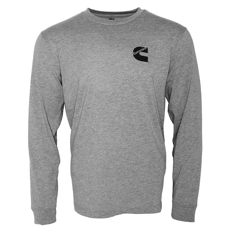 Cummins Long Sleeve Tee Mens Htr Gry 2X CMN4786 | Zoro