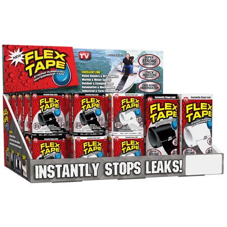 Flex Seal Flex Tape 32-Piece Mixed 4"and 8" PDQ Display FTPDQ32MIX | Zoro