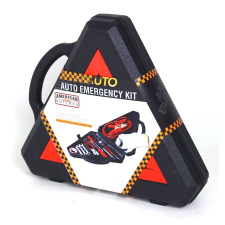 American Builder Auto 33 pc Roadside Emergency Kit HW2190 | Zoro