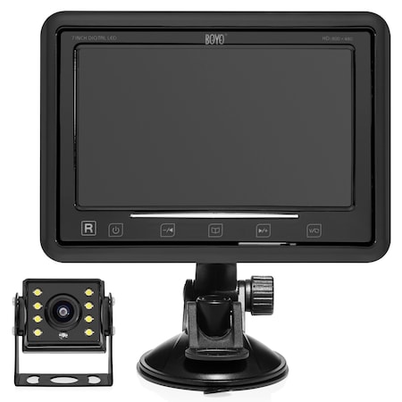 Boyo Heavy-Duty 7in. AHD Monitor w/ AHD Backup Camera System (VTC207AHD ...