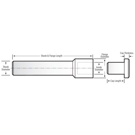 Robb-Jack Arbor 8mm ID, 12mm OD, 16mm Flange, 75-in OAL MSA-08 | Zoro