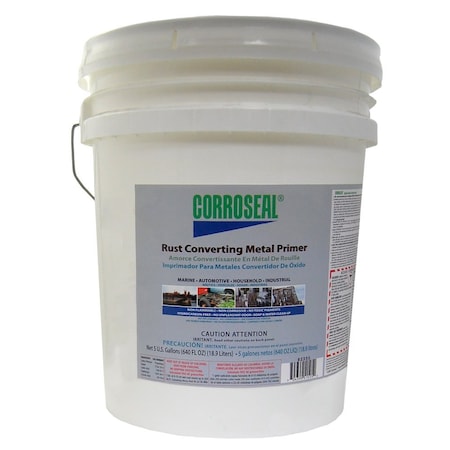 Corroseal Water-Based Rust Converter Metal Primer, Rust Converter, 5 ...